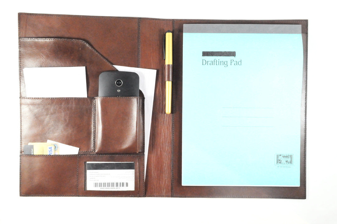 Leather Portfolio-Leather Notepad Portfolio-Leather Folio – Barismil